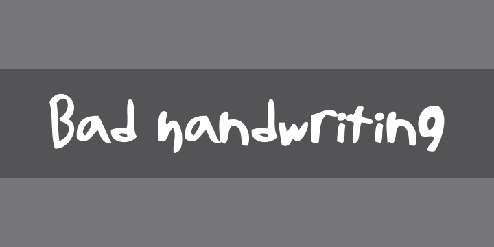 Bad Handwriting Font Zillion Bad Handwriting Font Zillion