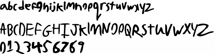 Bad Handwriting Font Zillion